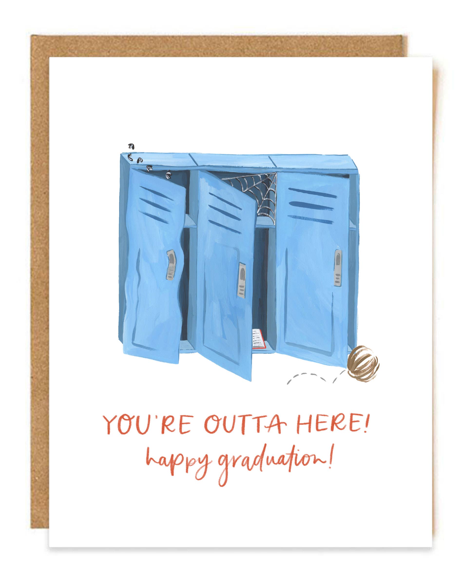 Graduation Lockers Card – Sunny Side Up Stationery Co.